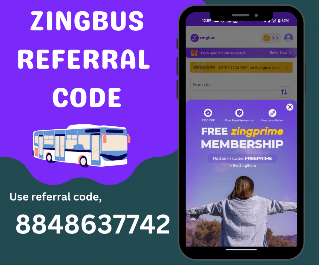 Zingbus Referral Code for ₹200 ZCash + up to ₹500 OFF on 1st Booking - TechBuy.in